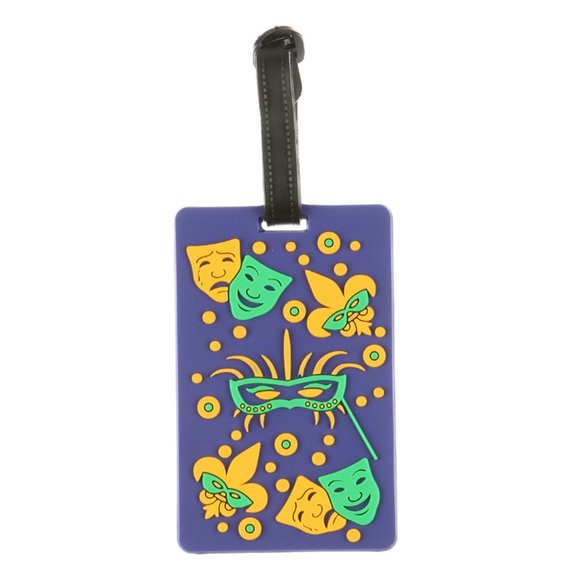 Bags | Mardi Gras Masks Travel Suitcase Id Luggage Tag And Suitcase ...